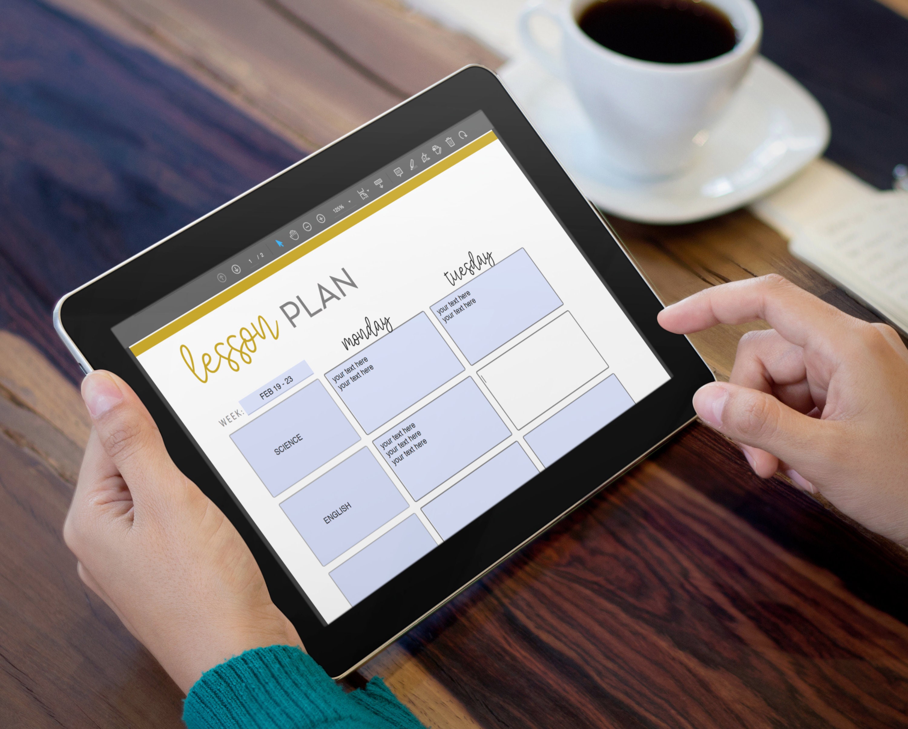 Editable Lesson Plan Fillable PDF, Editable Lesson Planner, Teaching ...