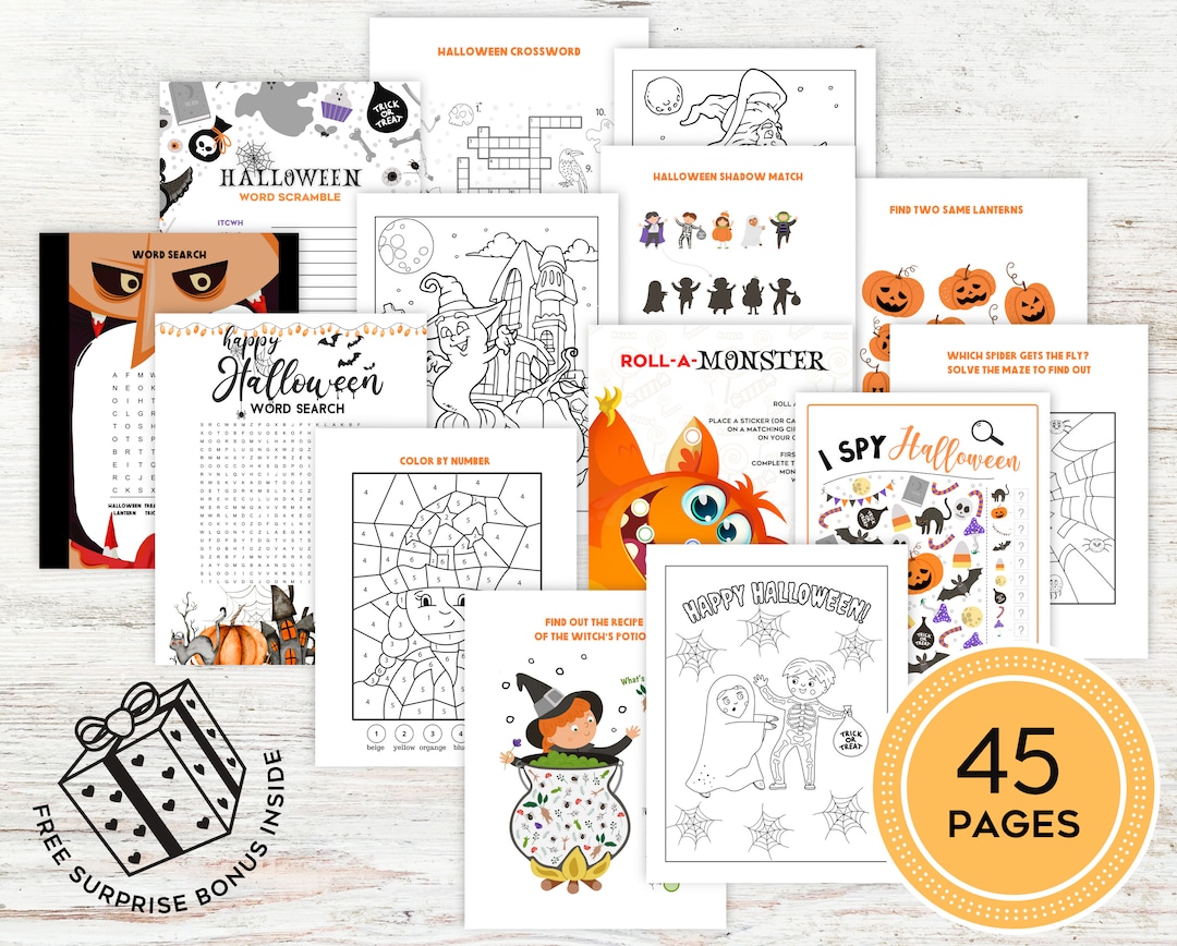 Halloween Games Activities Printable, Halloween Coloring Pages ...