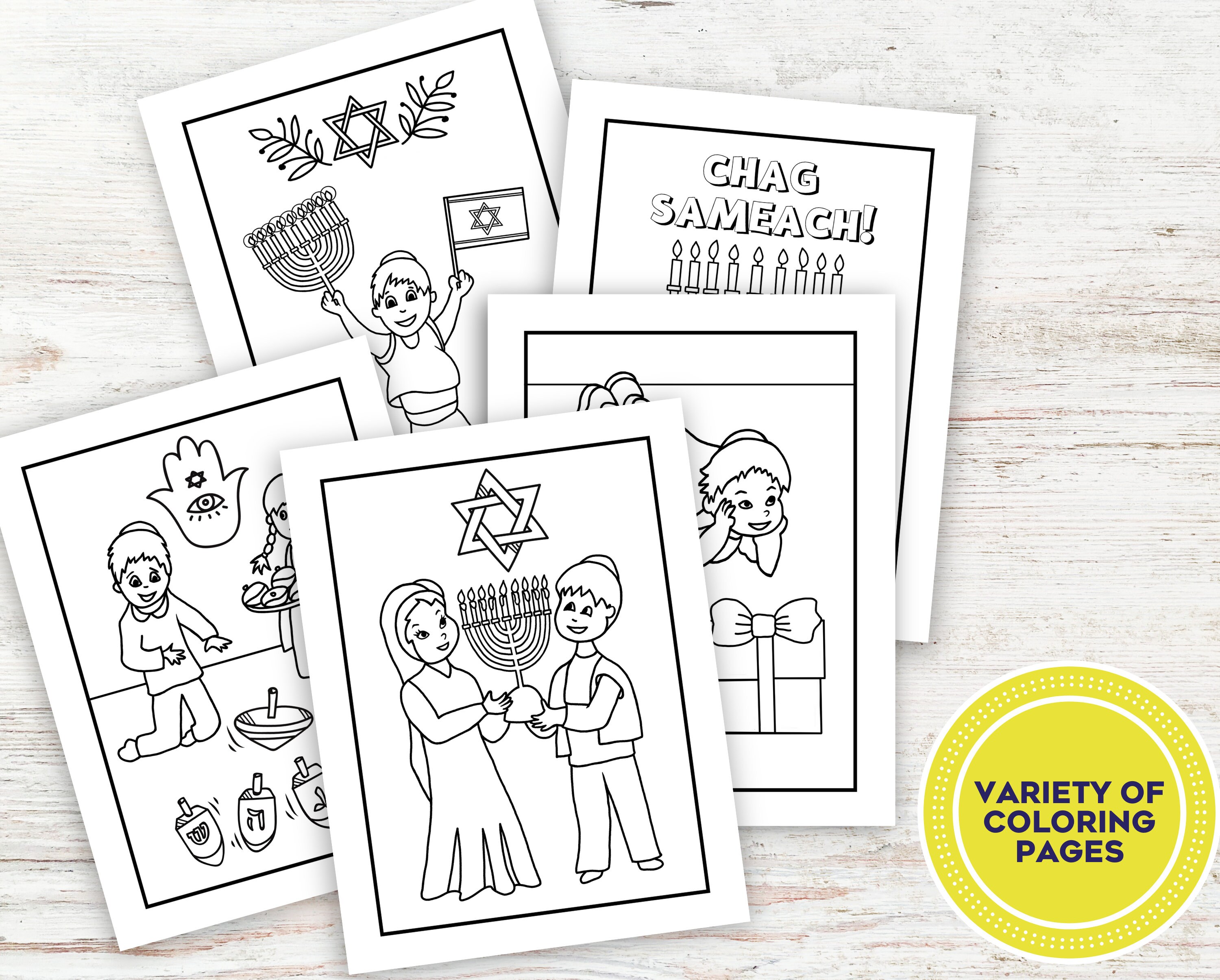 20 Hanukkah Coloring Pages, Activities and Games, Printable Hanukkah ...