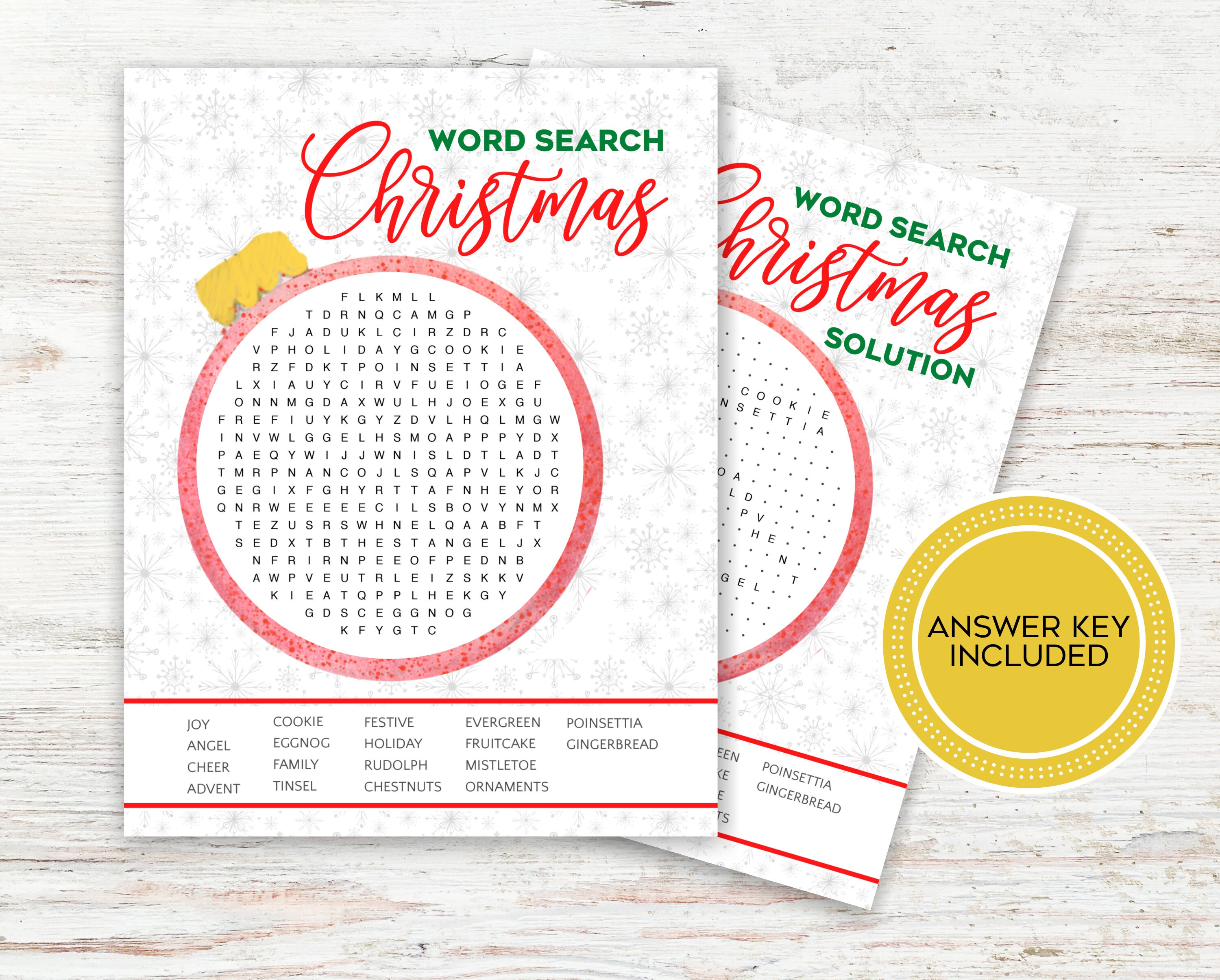 Christmas Word Search, Printable Christmas Word Games, Christmas Games ...