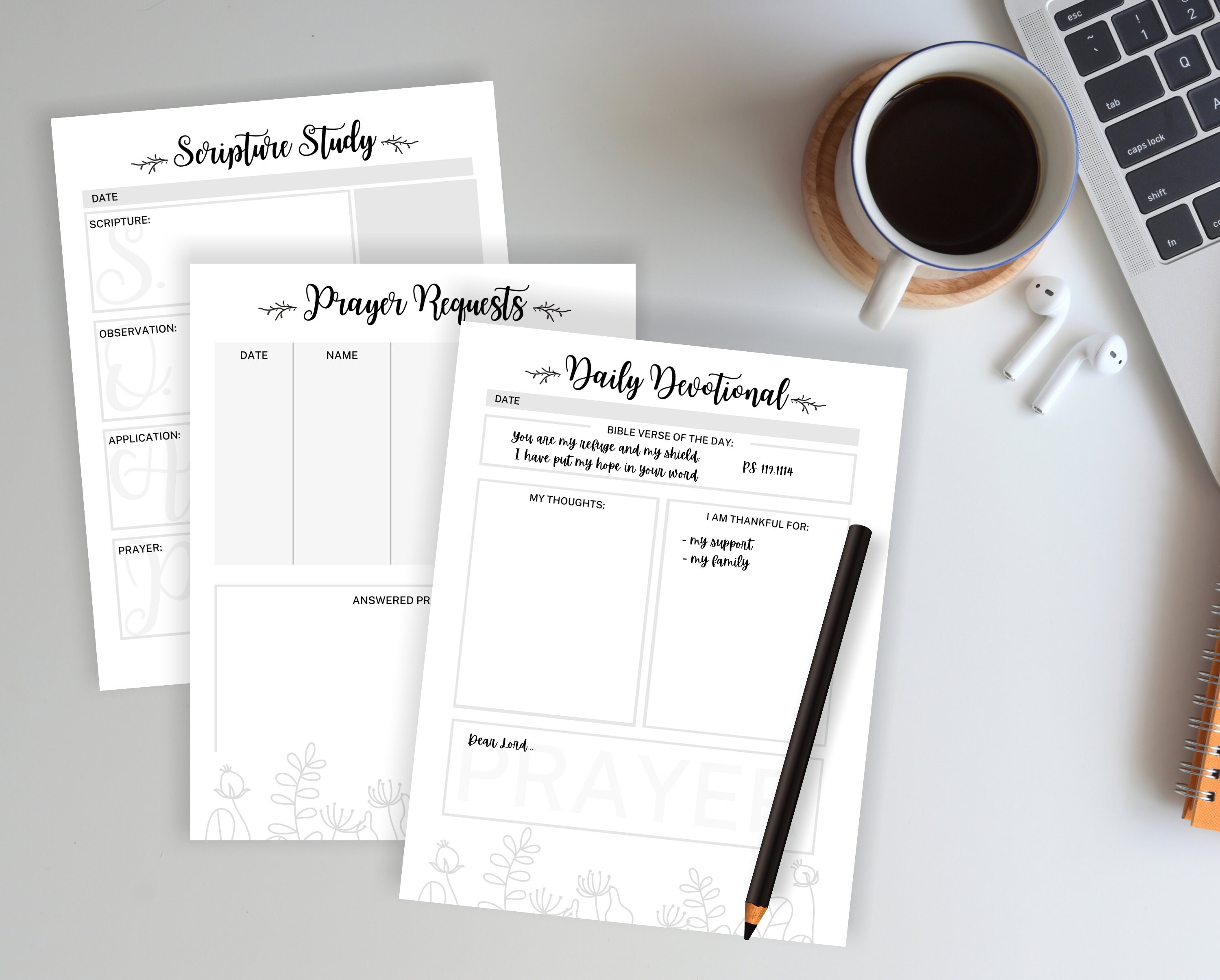 Printable Prayer Journal, Bible Study, Bible Journaling, Prayer Binder ...