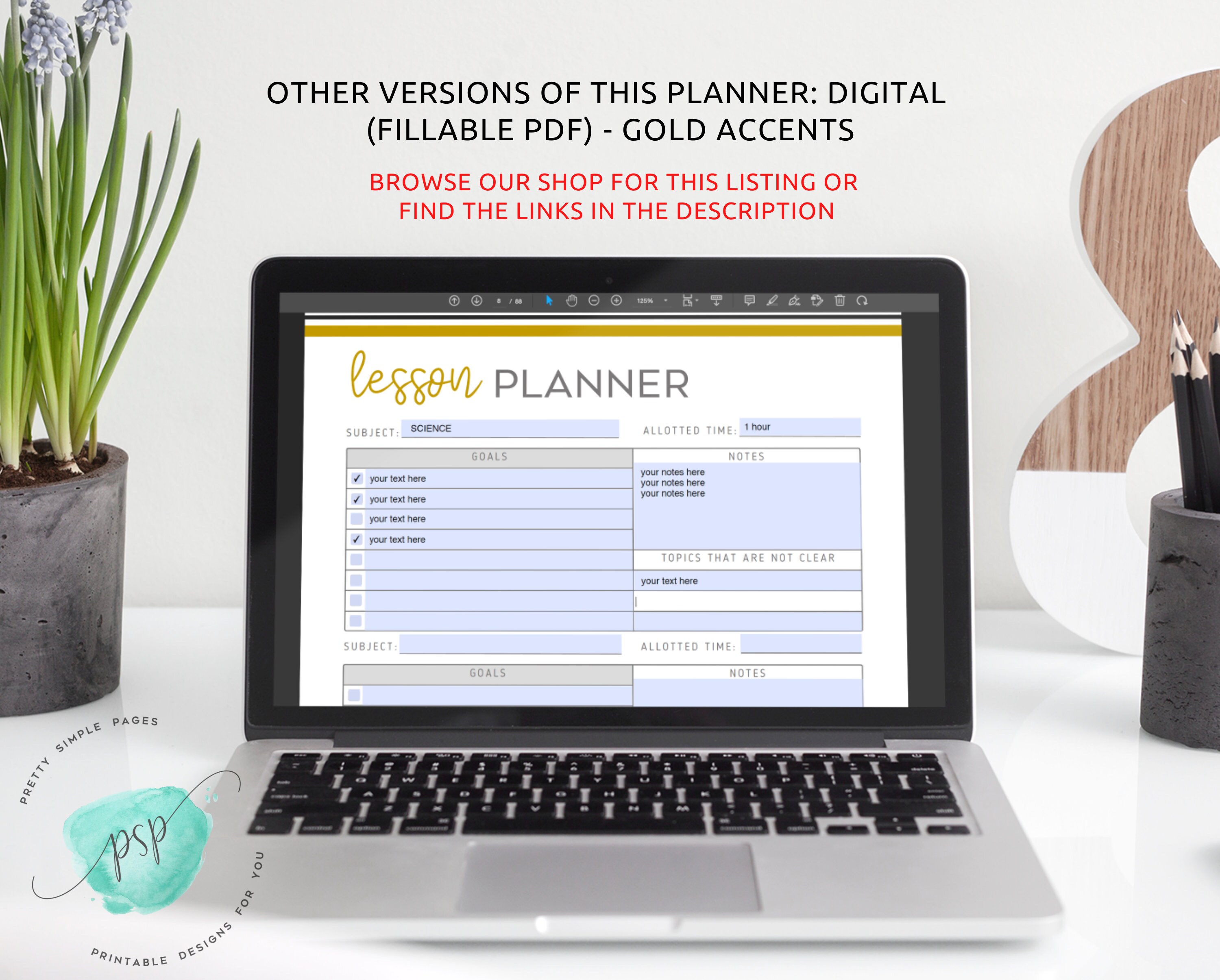 Homeschool Planner Printable Homeschool Lesson Planner - Etsy