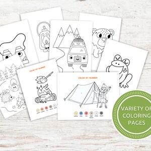 Camping Activities and Games for Kids, Camping Coloring Pages, Camping ...
