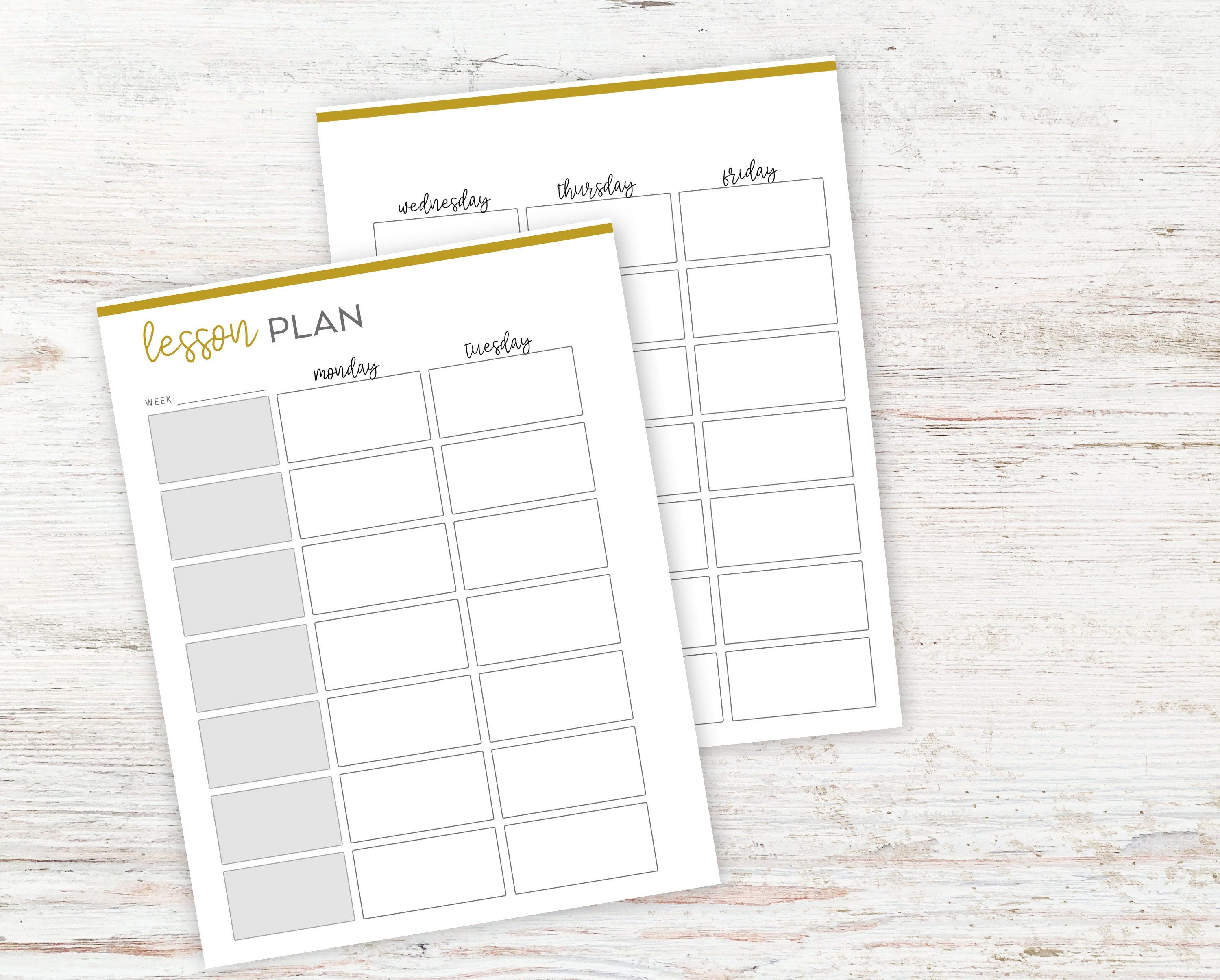 Editable Lesson Plan Fillable PDF, Editable Lesson Planner, Teaching ...