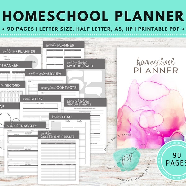 Homeschool Planner - Etsy