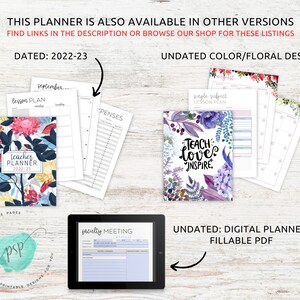 Teacher Planner Printable Lesson Planner Teaching Planner - Etsy