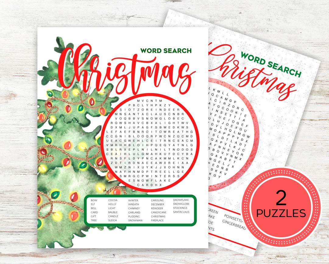 Christmas Word Search, Printable Christmas Word Games, Christmas Games ...