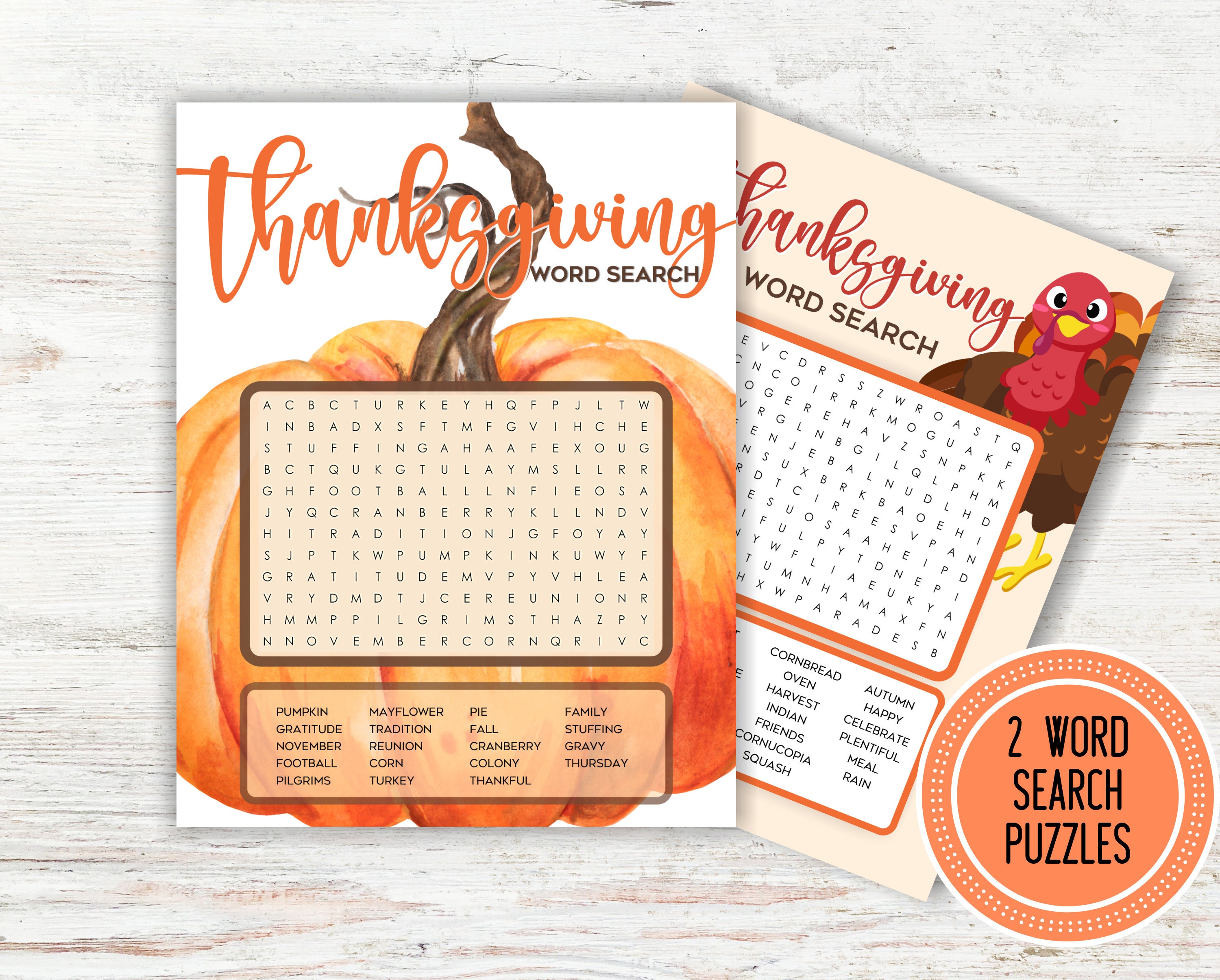 Printable Thanksgiving Activity Bundle, Thanksgiving Games for Kids ...