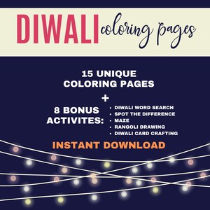 Diwali Coloring Pages, Diwali Gift for Kids, Diwali Craft, Diwali ...