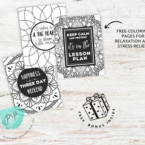 Teacher Planner Printable, Lesson Planner, Teaching Planner, Lesson ...