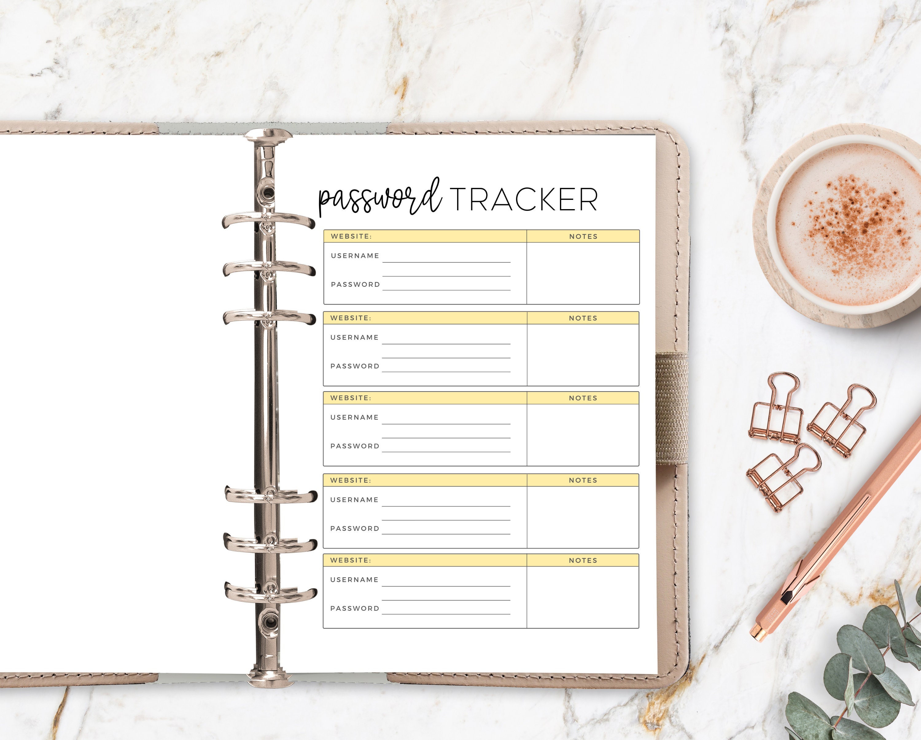 Editable Fillable Password Tracker Password Log Password | Etsy Canada