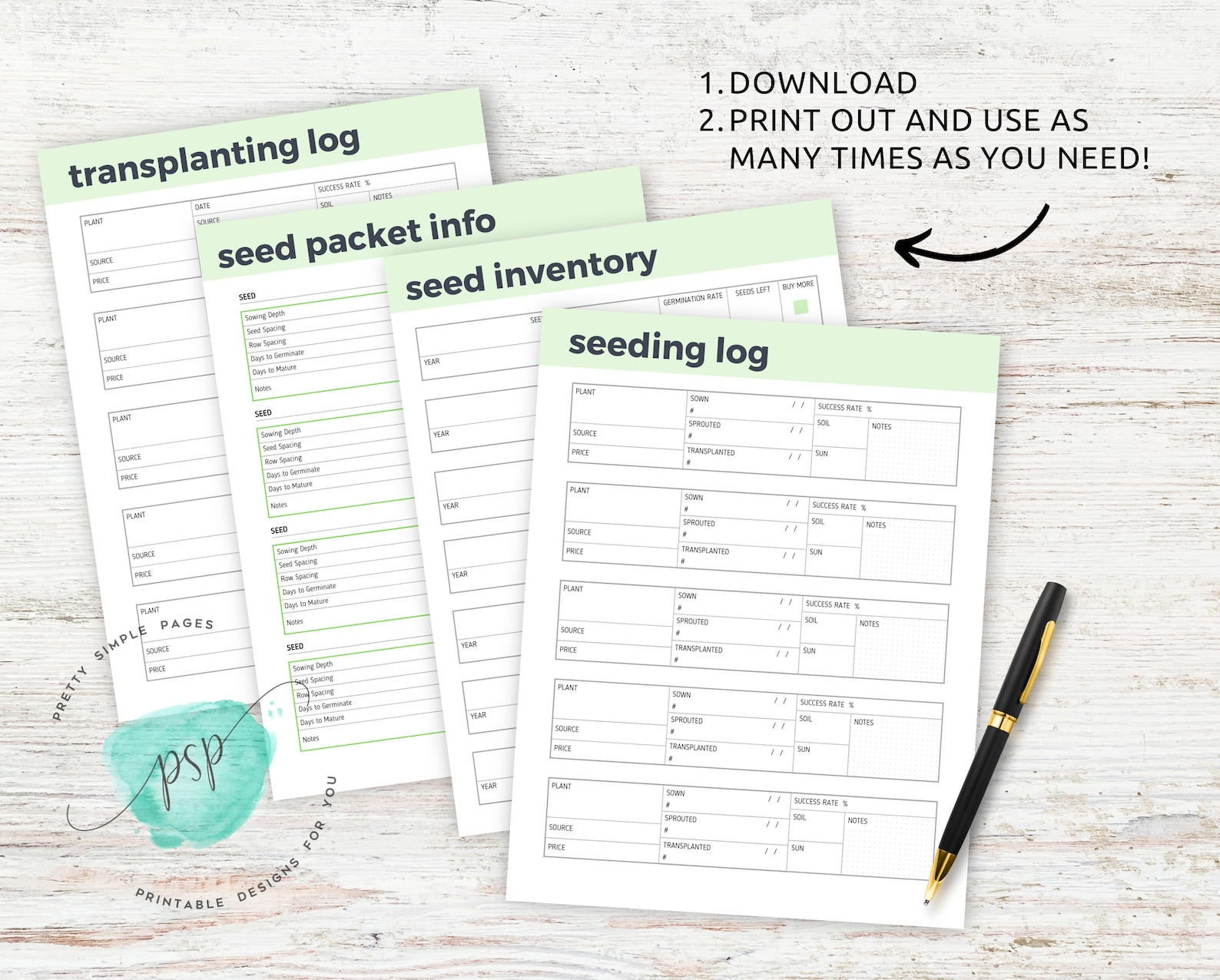 Garden Planner Printable, Gardening Log, Garden Journal, Gardening ...