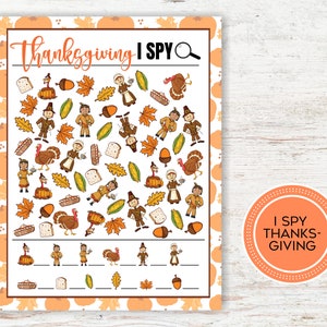 Printable Thanksgiving Activity Bundle, Thanksgiving Games for Kids ...