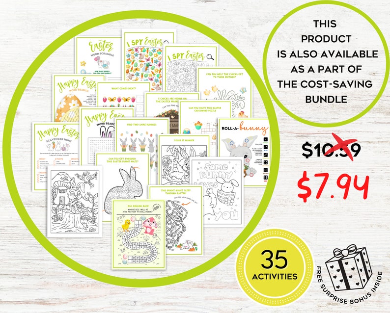 Easter Scavenger Hunt Game, Easter Games for Kids Printable, Easter ...