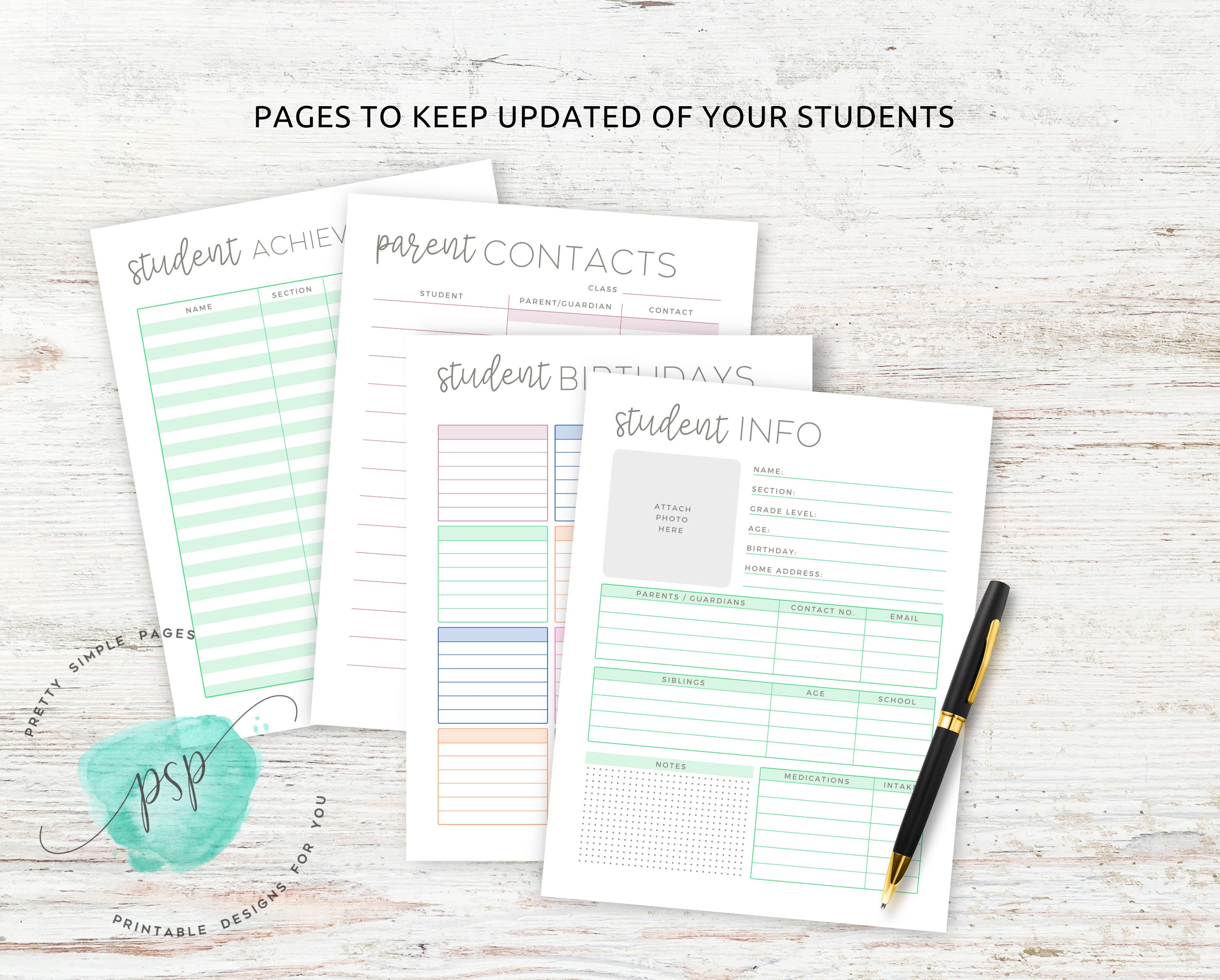 Teacher Planner Printable, Lesson Planner, Teaching Planner, Lesson ...