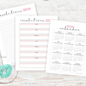 Goal Planner, New Year Resolution Printable, Goal Setting Planner, Goal ...