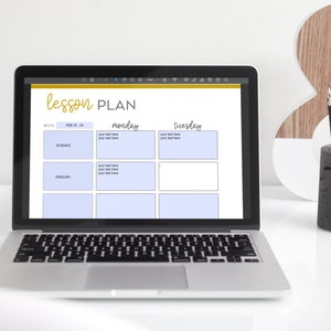 Editable Lesson Plan Fillable Pdf Editable Lesson Planner Teaching