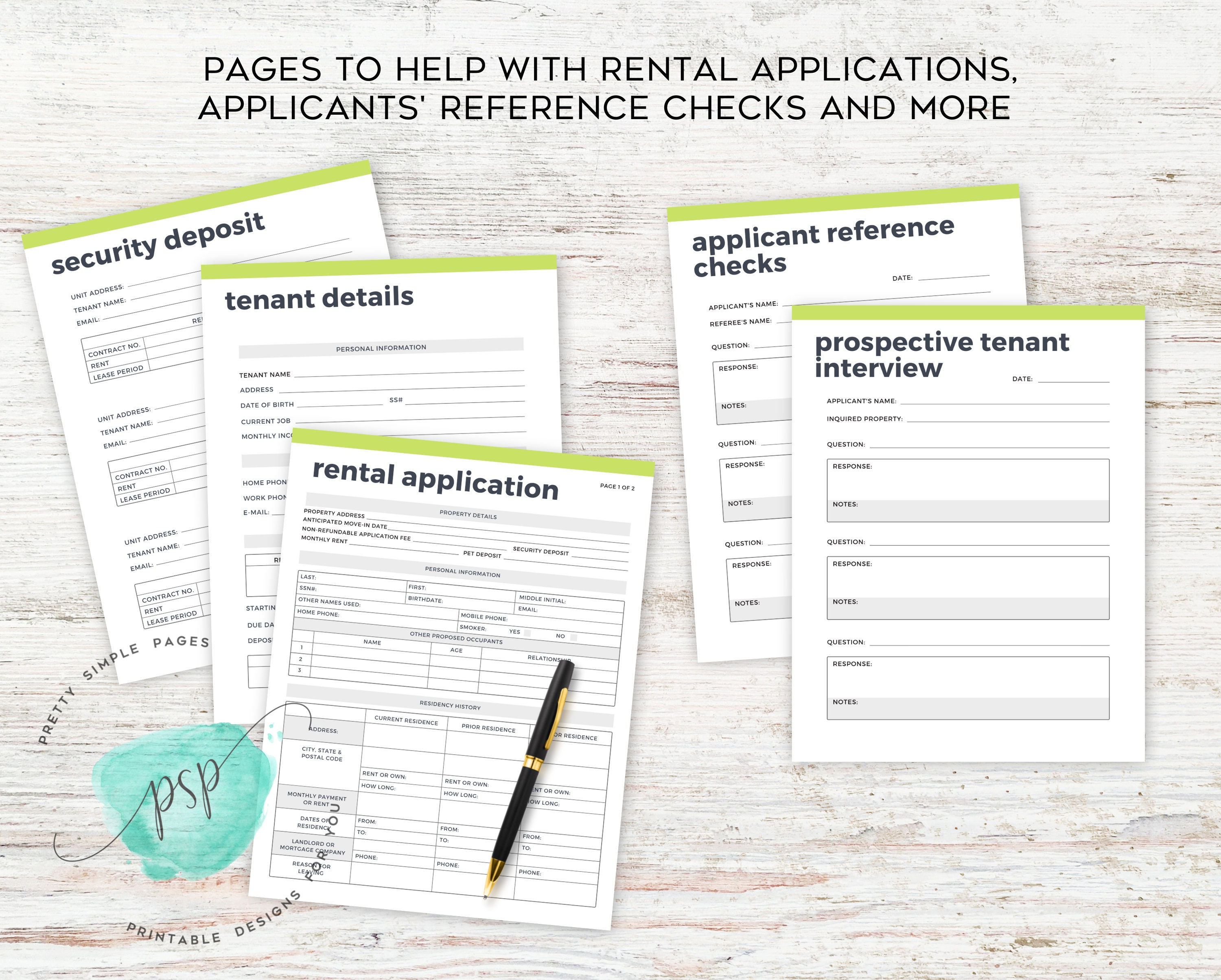 Rental Property Management Planner Printable Rental Property - Etsy Canada