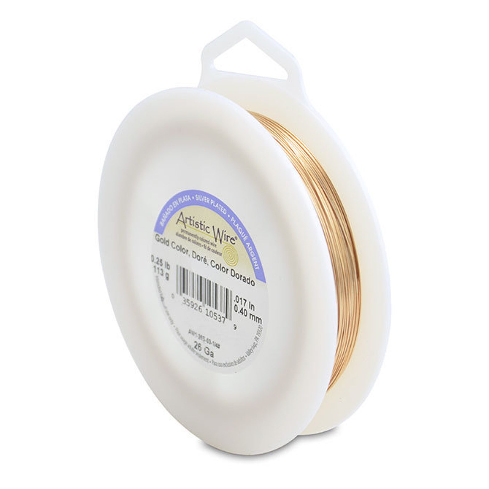 24 Gauge Gold Artistic Wire 1/4 Lb Spool Bulk 24g Gold Craft Wire ...