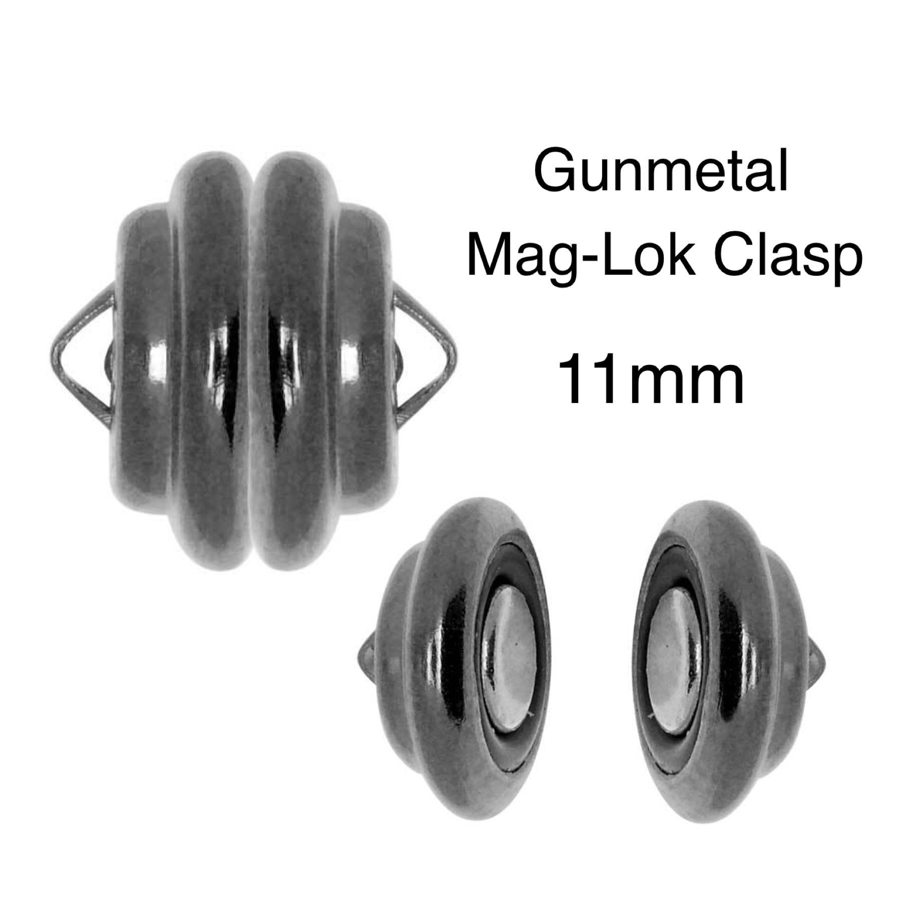 MAG-LOK Magnetic Jewelry 11mm Clasp Gunmetal Made in USA - Etsy UK
