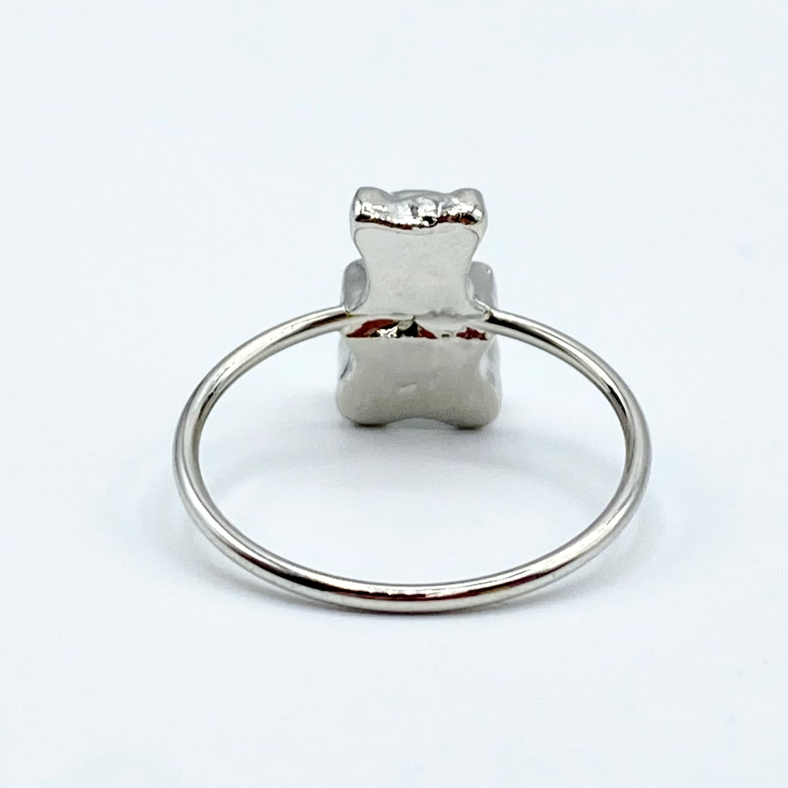 Silver Bear Ring - Silver Teddy Bear Ring - Silver Gummy Bear Ring ...
