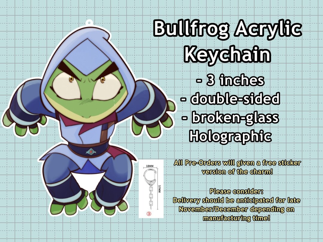 Captain Laserhawk Bullfrog ACRYLIC CHARM - Etsy