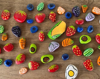 Mud Kitchen Stones Play Food Toy Kitchen Food Set Sensory Stones Story ...