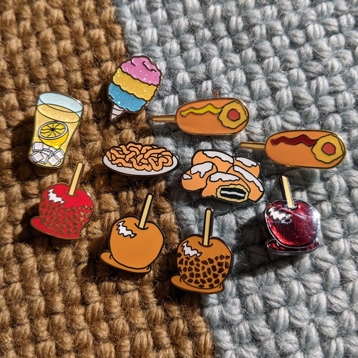 Fun Fair Food Mini Pins - Etsy