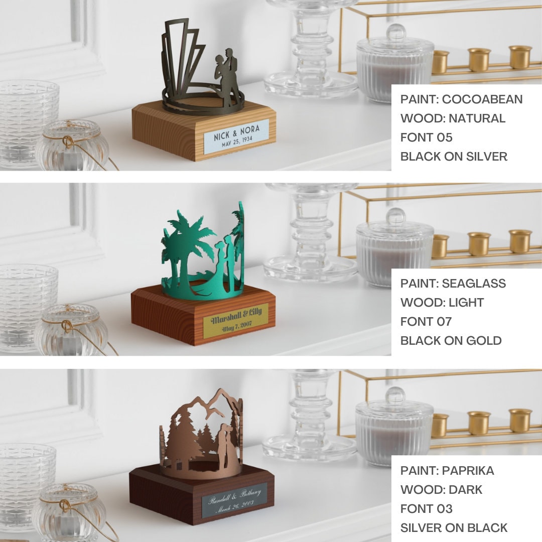 Wedding Cake Topper Personalized Base Wedding Keepsake - Etsy