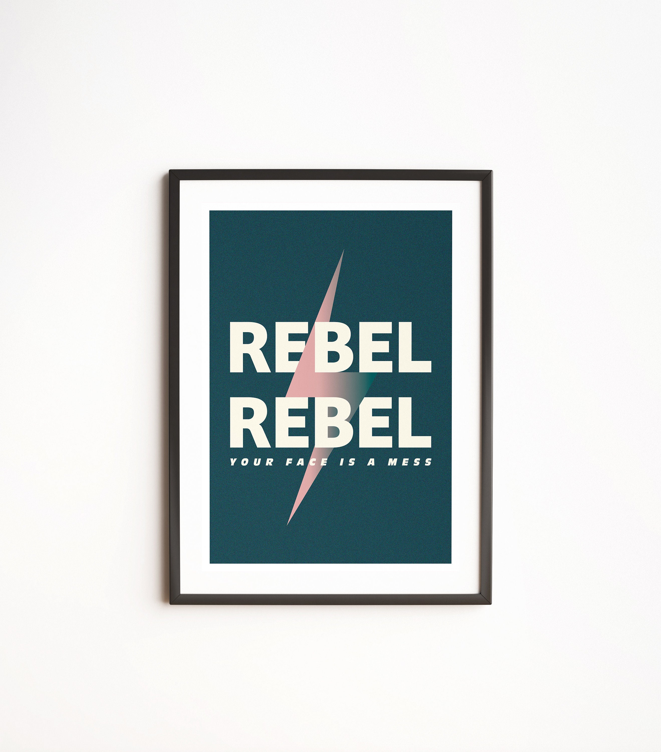 David Bowie | Rebel Rebel | Music Print | Lyrics Print | A5 A4 A3 ...