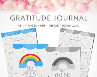 Cute Gratitude Journal - Etsy