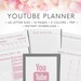 Youtube Planner Youtube Channel Planner Video Planner | Etsy