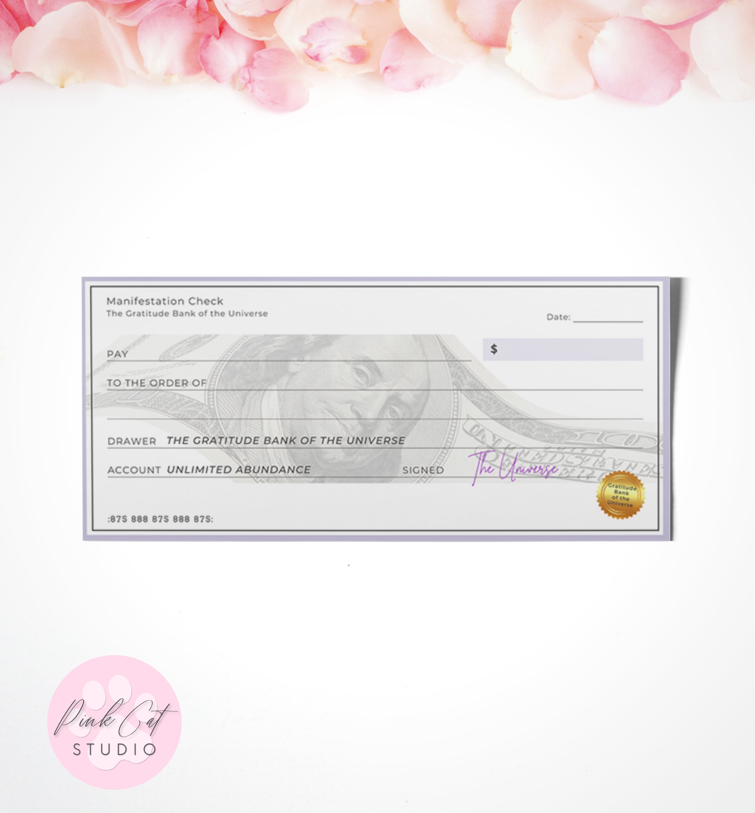 Money Manifestation Checks Money Attraction Check Attracting Wealth
