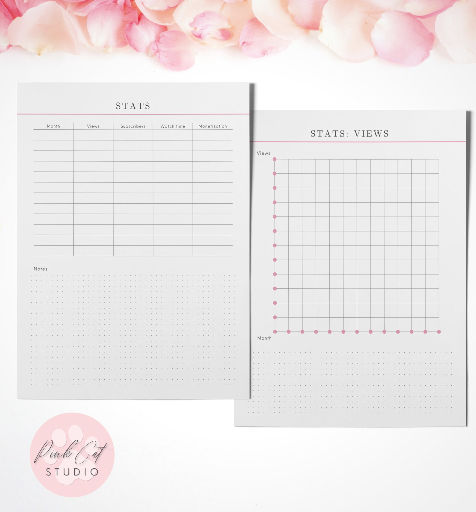 Youtube Planner Youtube Channel Planner Video Planner - Etsy