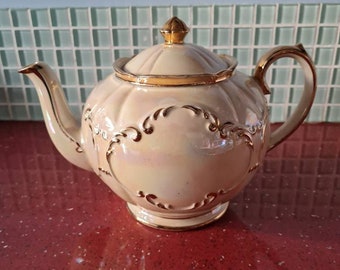 Sadler Gold Teapot - Etsy
