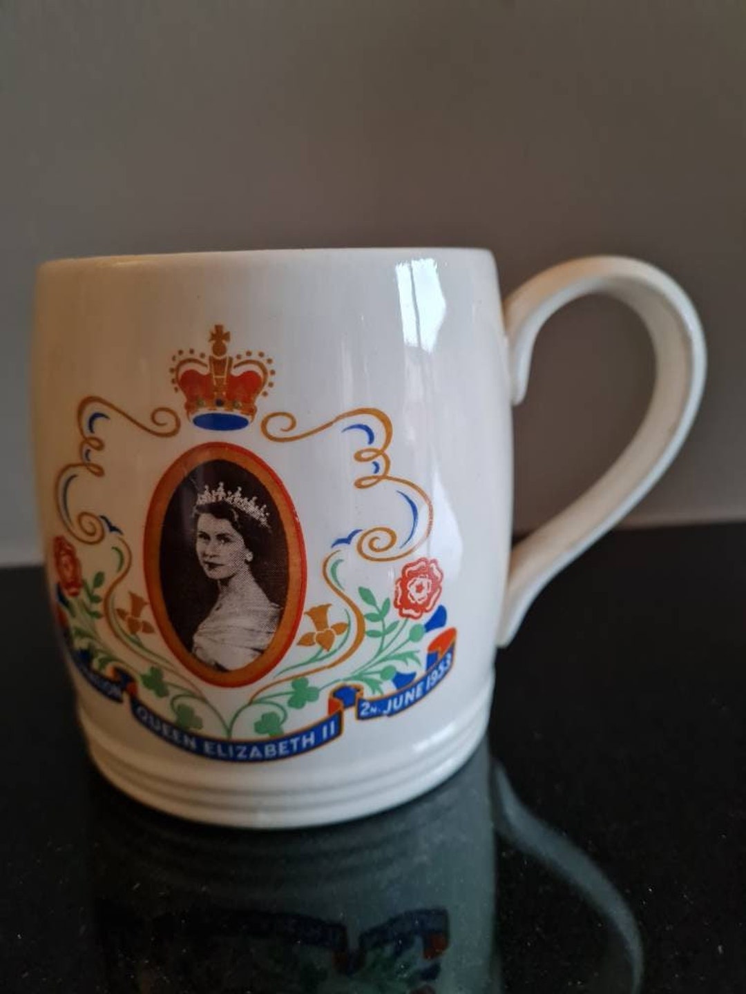 Queen Elizabeth Coronation Commemorative Mug Maddock - Etsy