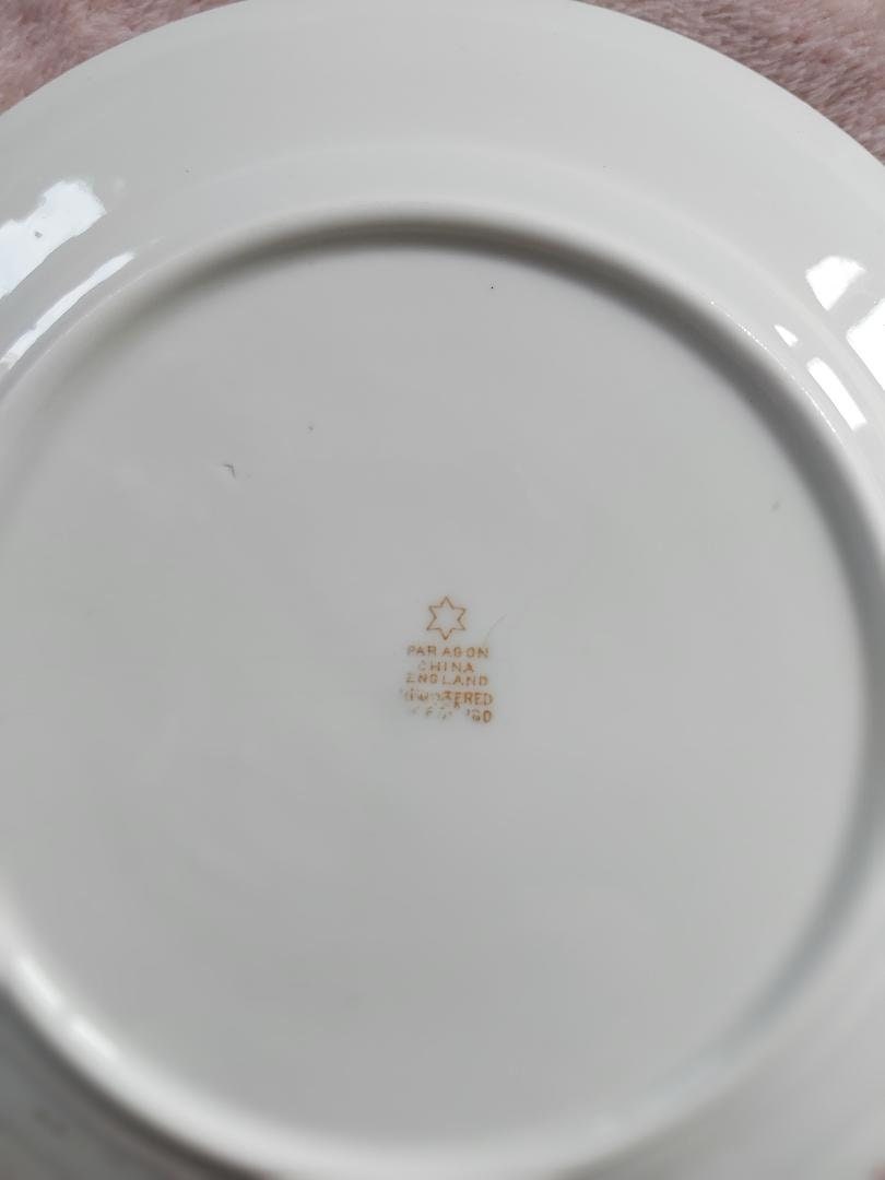 Paragon Plate Set Reg No. 659680 - Etsy UK