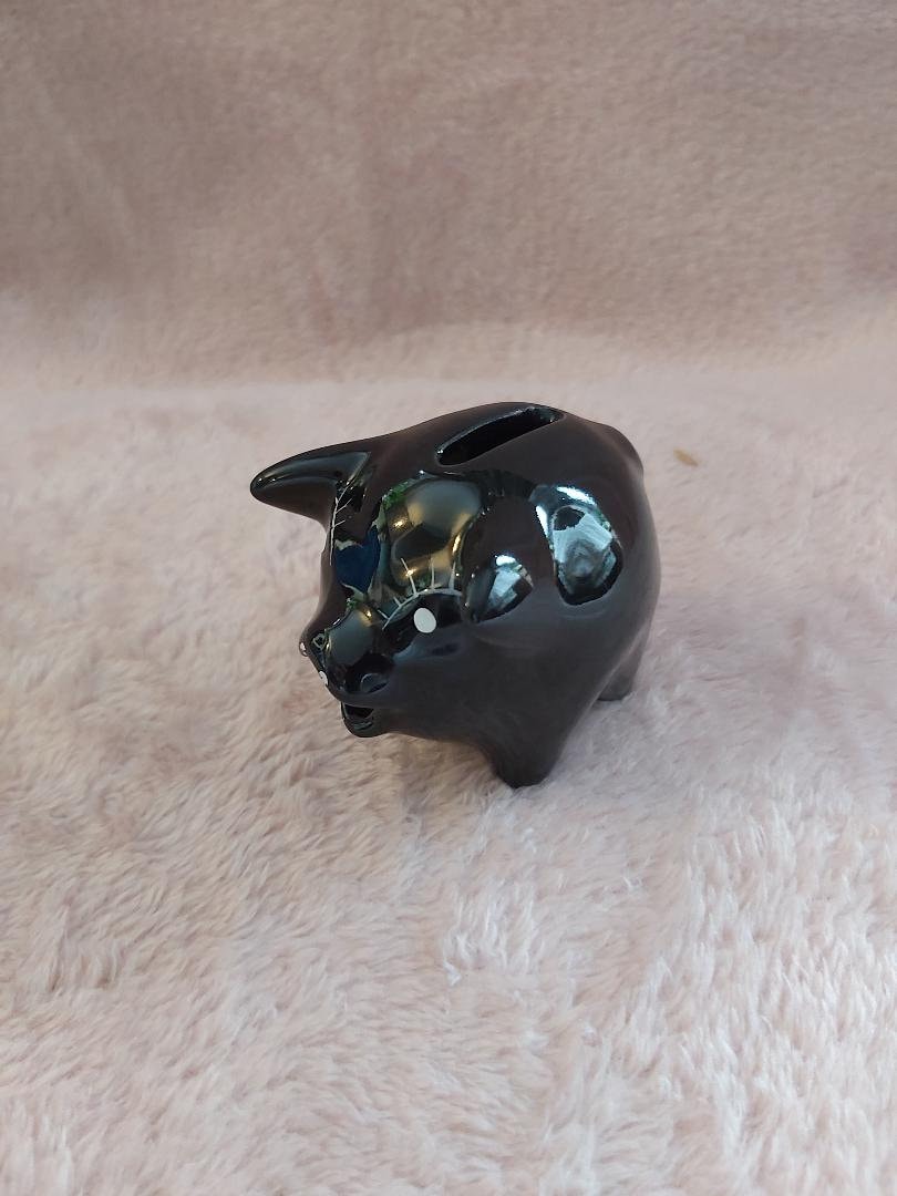 Vintage Kitsch Pig Money Box Small Ornament - Etsy