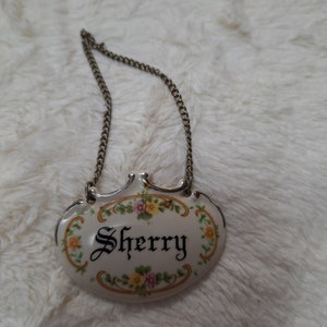 Vintage Sherry Decanter Label - Etsy