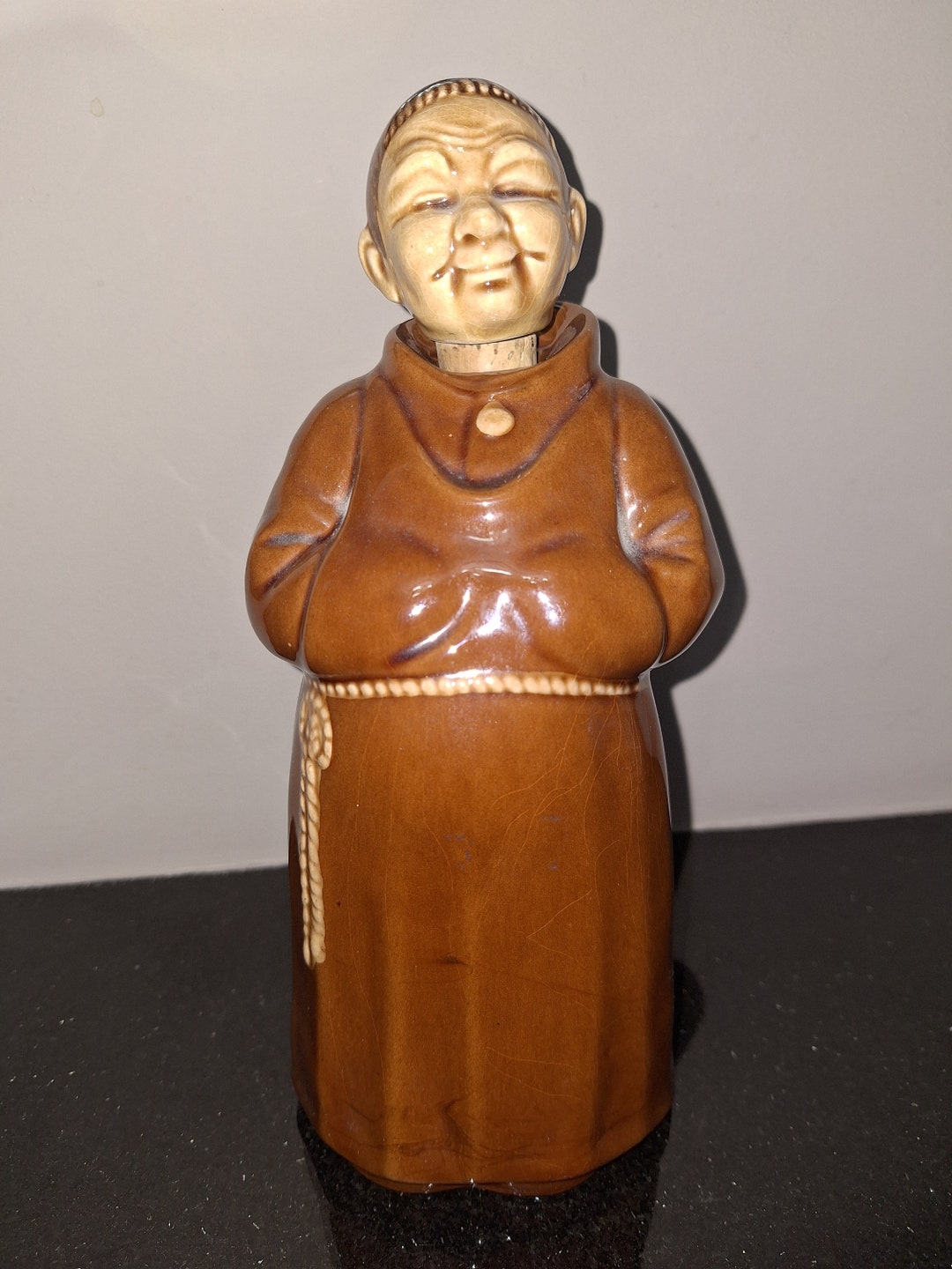 Vintage Monk Decanter - Etsy