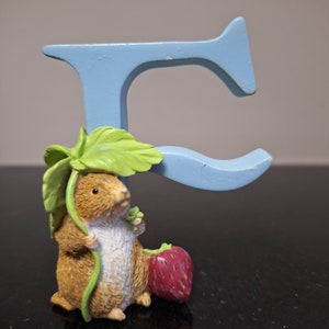 Enesco Peter Rabbit / Timmy Willie Alphabet Figurine Letter 'F' - Etsy