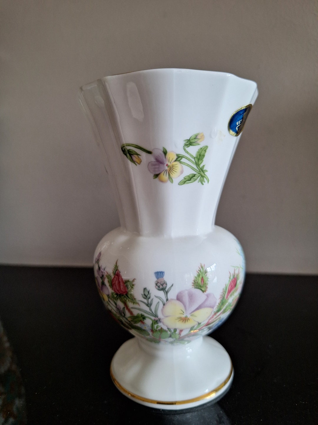 Aynsley Wild Tudor Vase - Etsy