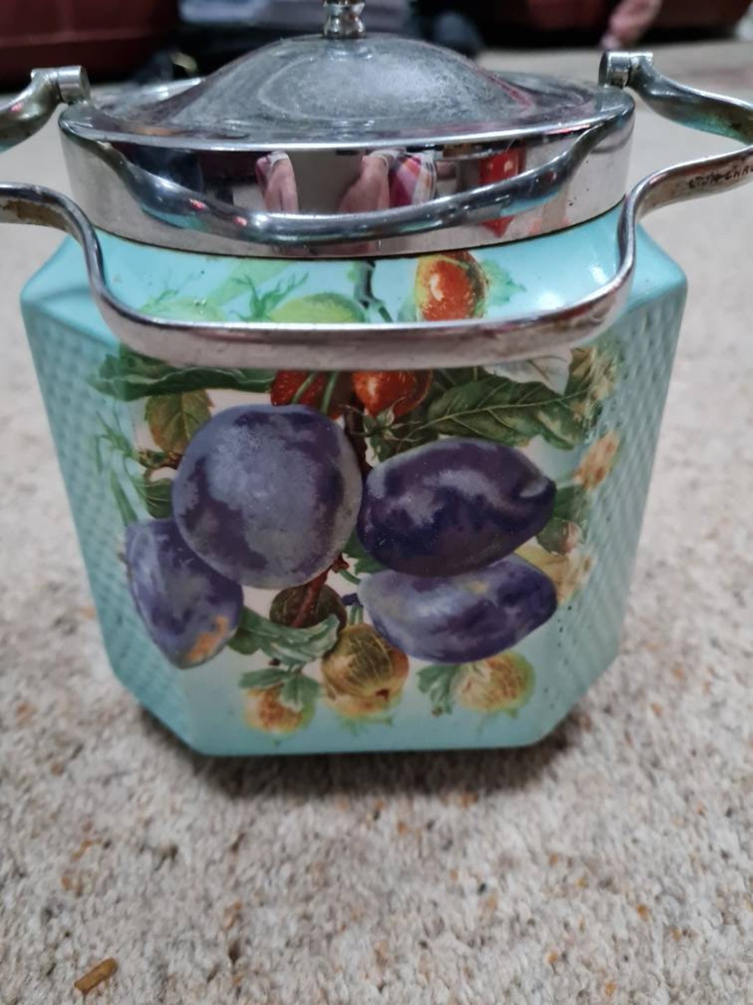 Royal Fenton Ware Biscuit / Cracker Barrel Jar - Etsy