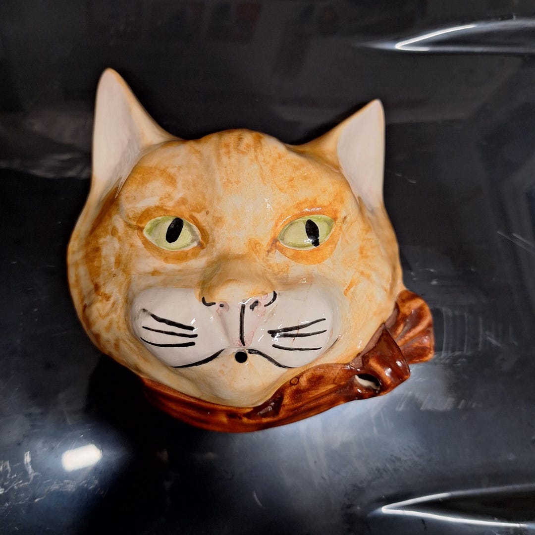 Vintage Cat String Holder - Etsy