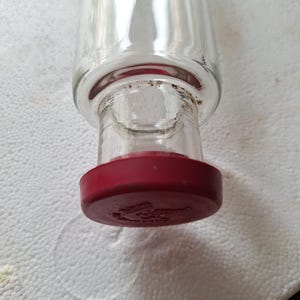 Vintage Pyrex Glass Rolling Pin 60s With Red Caps for Pastry Fill Iced ...