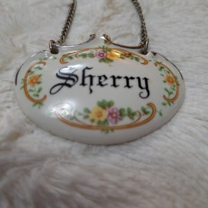 Vintage Sherry Decanter Label - Etsy