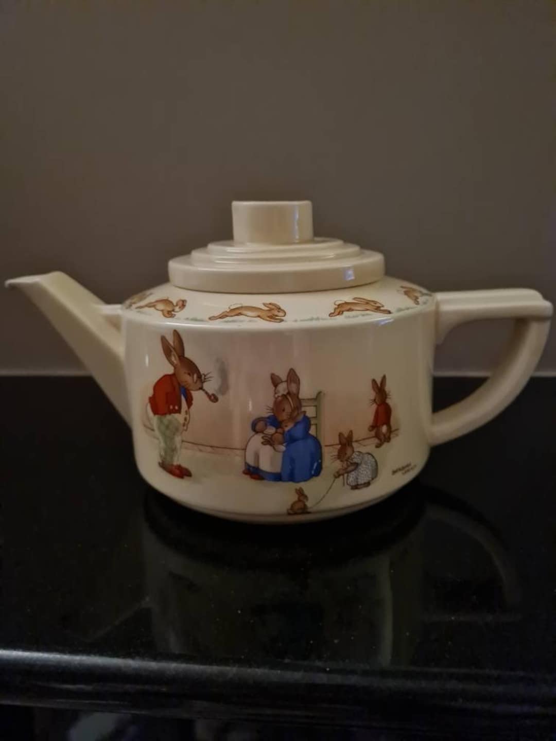 SALE Royal Doulton Bunnykins TEA POT 1 Pint - Etsy