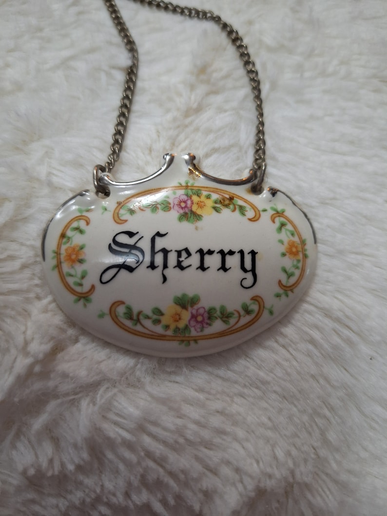 Vintage Sherry Decanter Label - Etsy