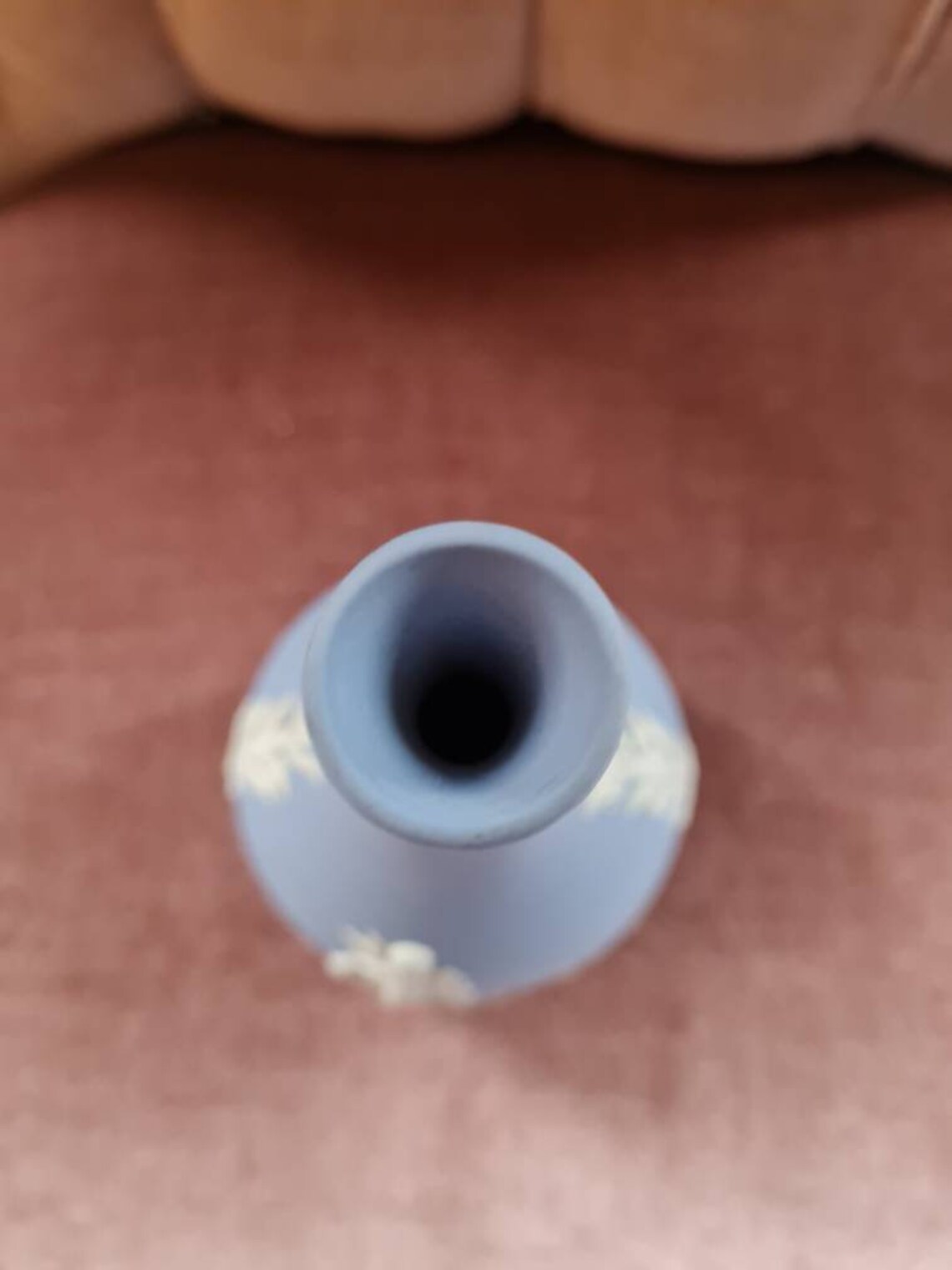 Vintage WEDGWOOD Jasperware Pale Blue & White Bud Vase - Etsy UK