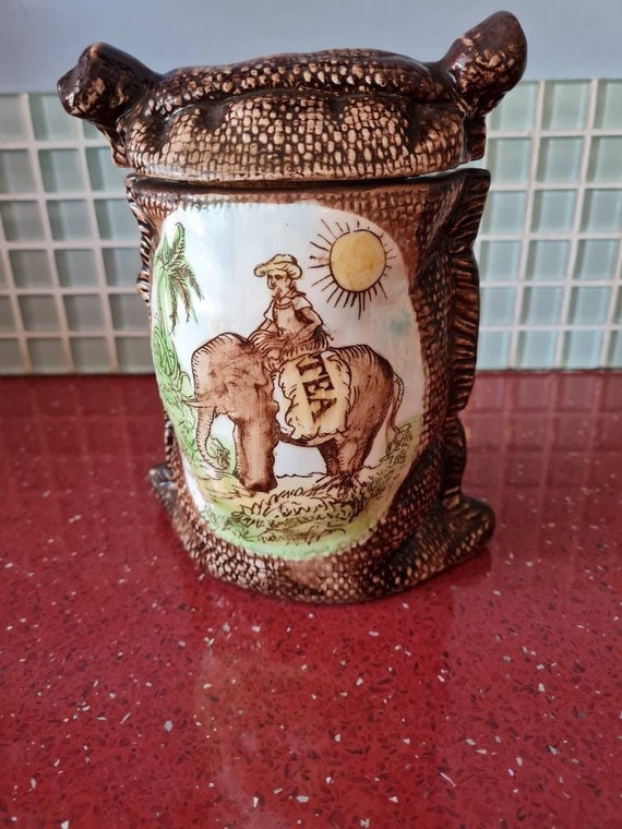 Vintage Tea Caddy Indian Design - Etsy